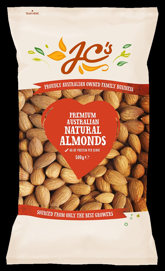 Almonds Premium Natural 500g – Toscano's Yarra Valley